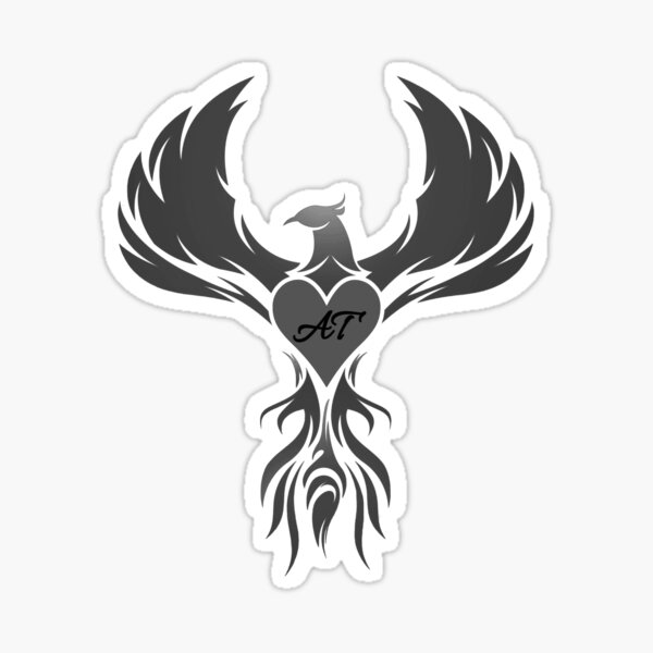 "Gray Phoenix Rising " Sticker for Sale by AbbyTaylor10 | Redbubble