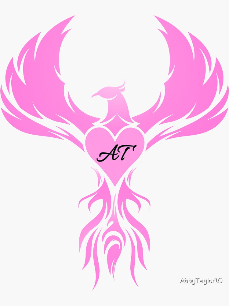 "Pink Phoenix Rising" Sticker for Sale by AbbyTaylor10 | Redbubble