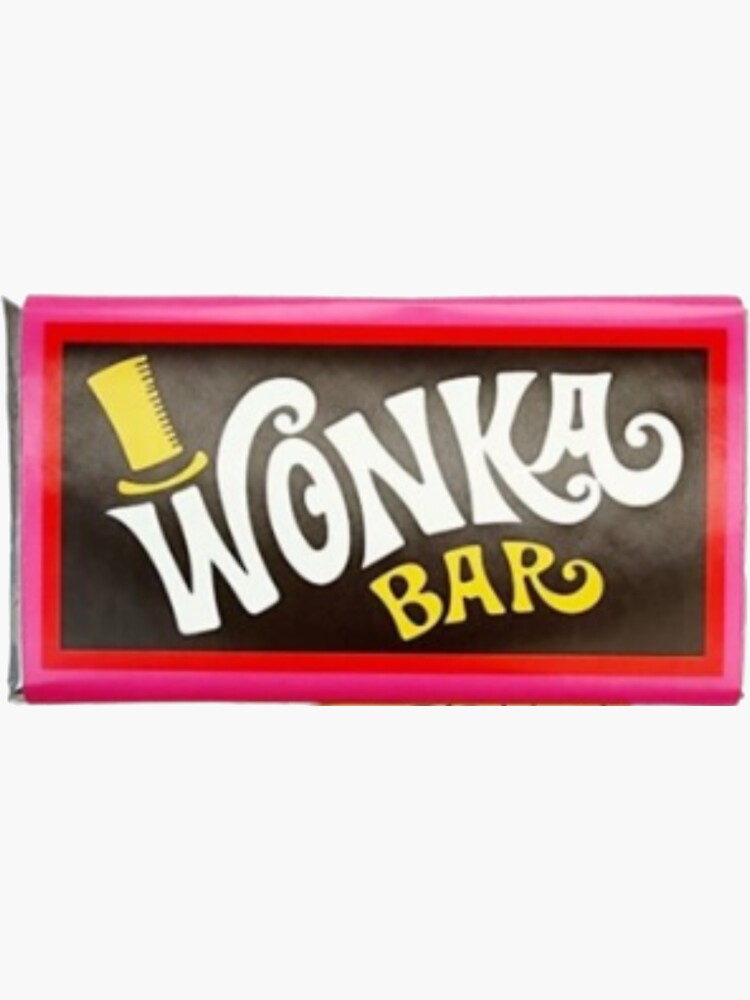 "wonka chocolate bar timothee chalamet" Sticker for Sale by ...