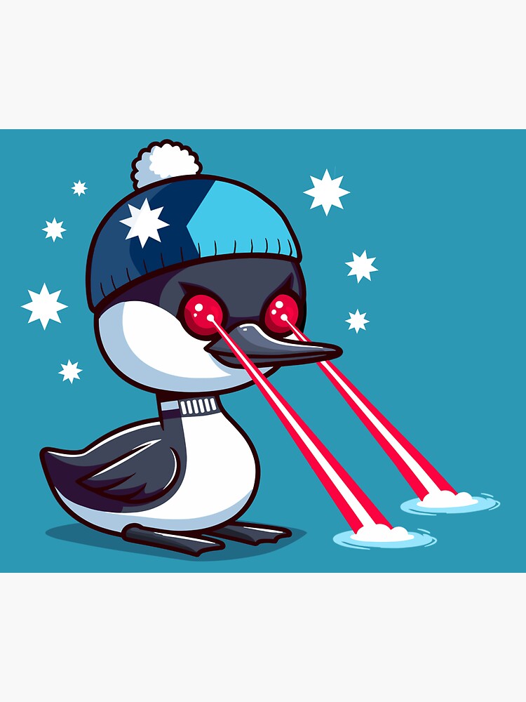 "Minnesota Laser Loon" Sticker for Sale by Bryan Hansel | Redbubble