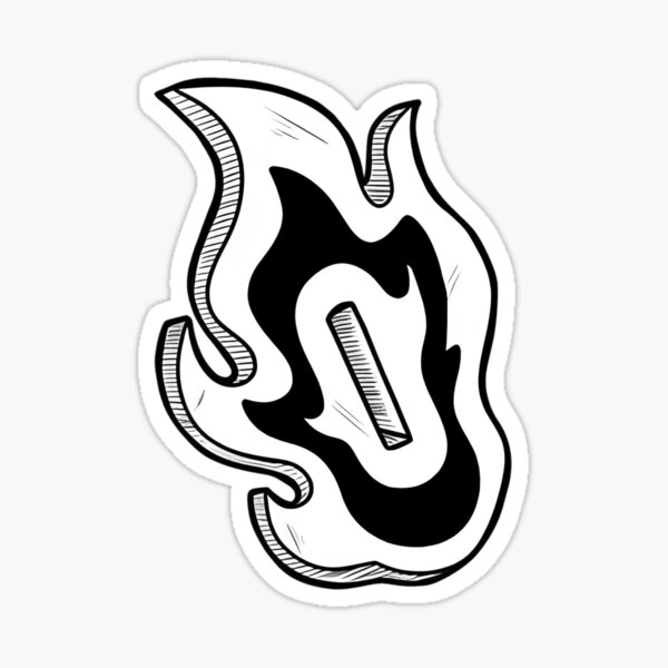 "Fire breathing " Sticker for Sale by reasomacuteArt | Redbubble
