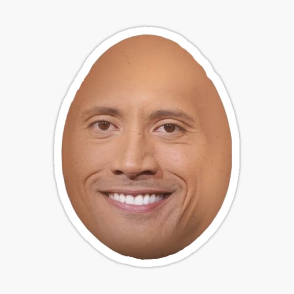 "The Rock Reaction Meme" Sticker for Sale by dayas-rainydays | Redbubble