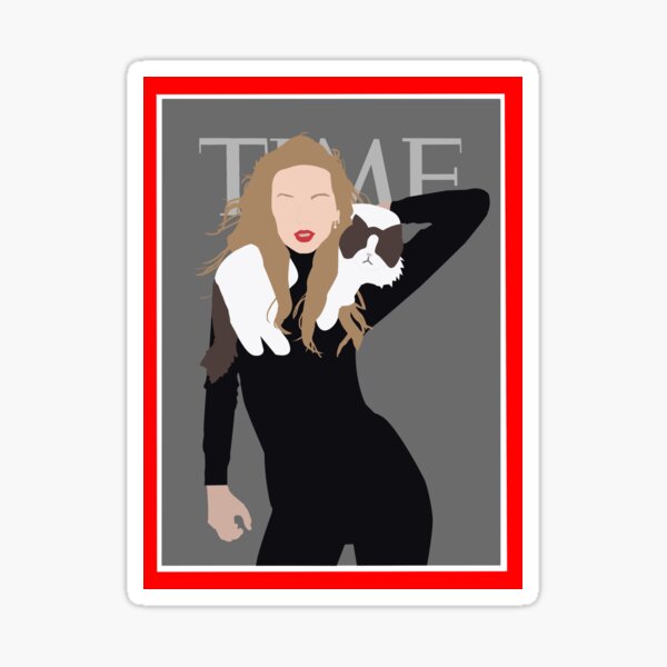 "Taylor Swift Time Magazine" Sticker for Sale by olivialpdesigns ...