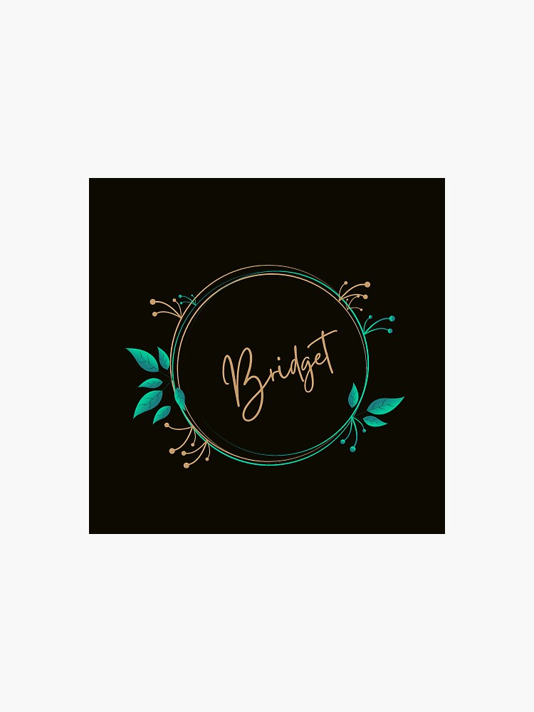 "bridget" Sticker for Sale by Brianna Maraj | Redbubble