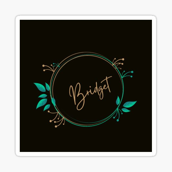 "bridget" Sticker for Sale by Brianna Maraj | Redbubble