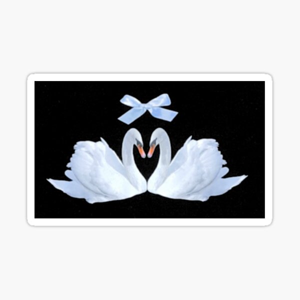 "swan sticker " Sticker for Sale by prettyuglyangel | Redbubble