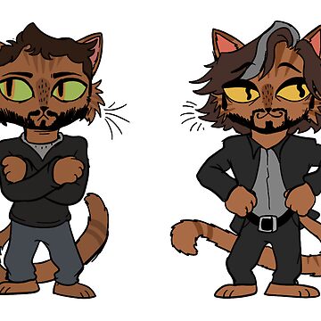 "Duffer brother cats " Sticker for Sale by bujomoss | Redbubble