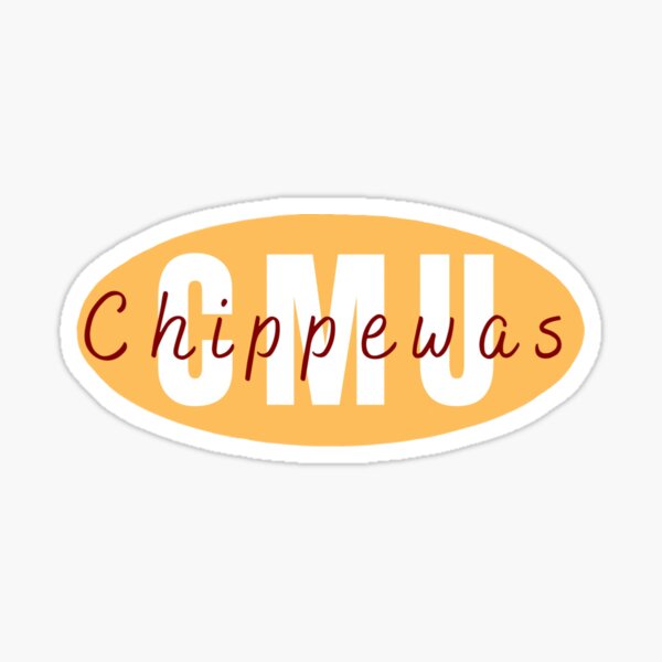 "cmu chippewas" Sticker for Sale by cecilyag | Redbubble