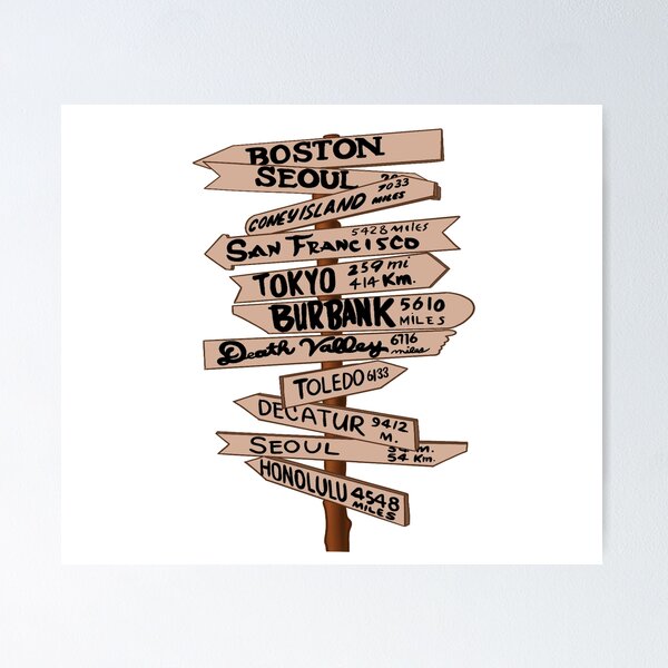 "MASH Signpost" Poster for Sale by Astrodead | Redbubble