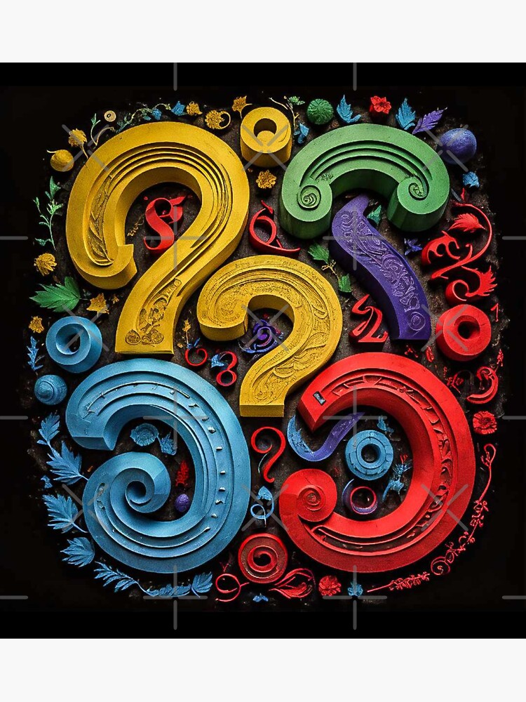 "Curious Queries" Sticker for Sale by hallwell | Redbubble