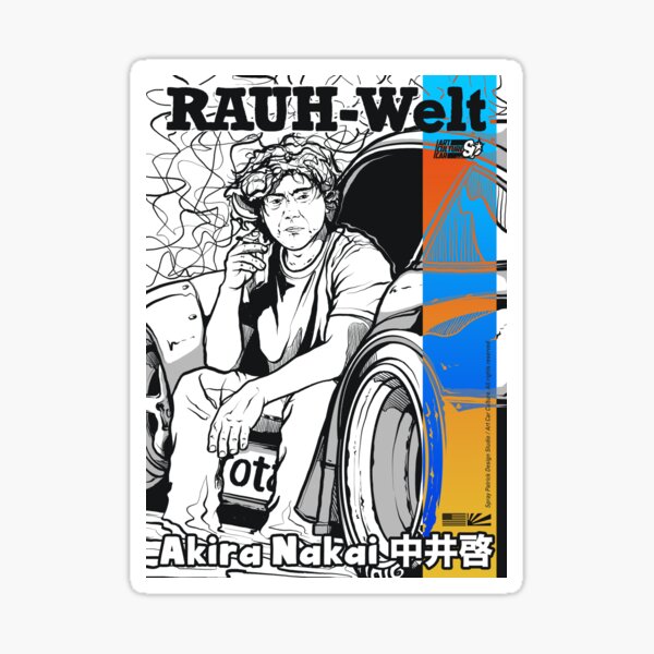 "Akira Nakai San (Rauh-Welt)" Sticker for Sale by SprayPatrick | Redbubble