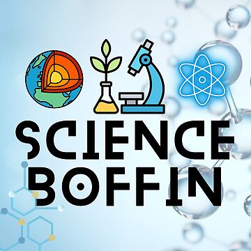 "Science Boffin." Sticker for Sale by MPC-Mince-Pies | Redbubble