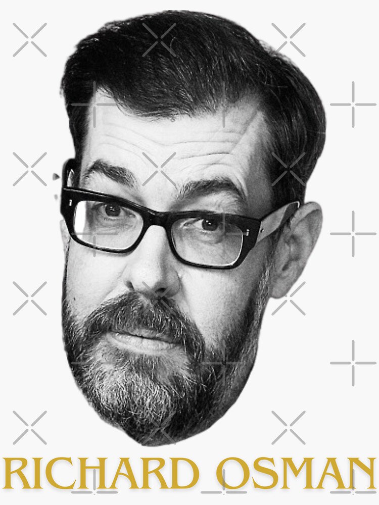 "Richard Osman" Sticker by BARUShop | Redbubble
