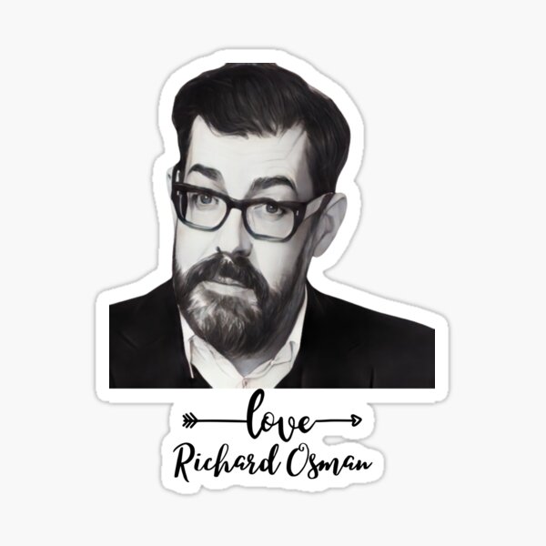 "Richard Osman" Sticker by BARUShop | Redbubble