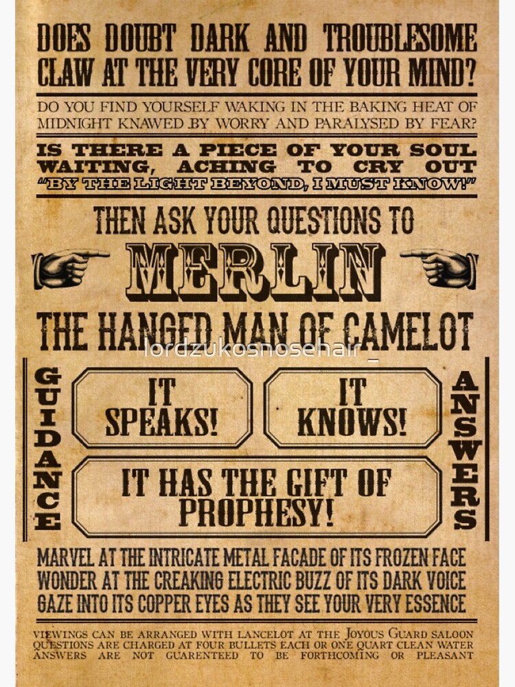 "High Noon Over Camelot Poster" Sticker for Sale by vseid07 | Redbubble