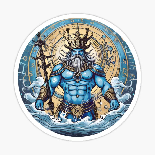 "Full-Rigged Crossing - Shellback Neptune" Sticker for Sale by Full ...