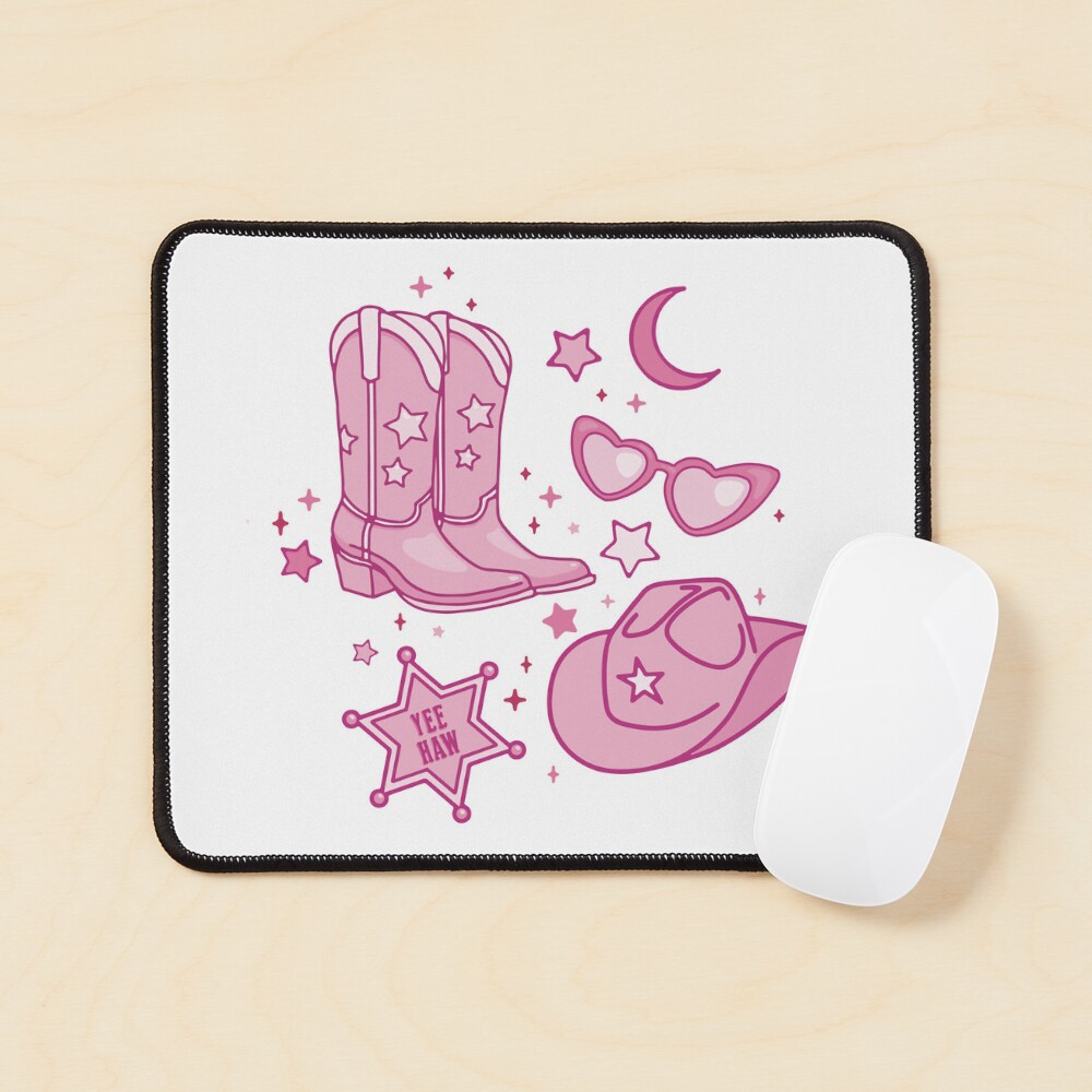 "Pink Cowboy Western - Yee Haw" Sticker for Sale by maura41 | Redbubble