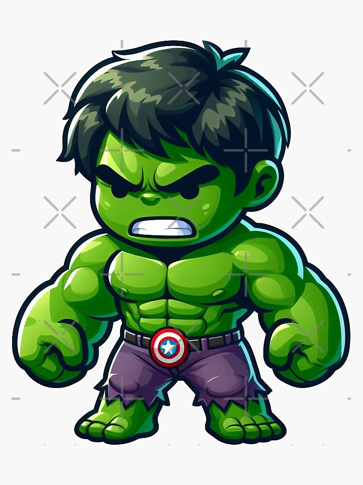 "Hulk" Sticker for Sale by michaelbrowntx | Redbubble