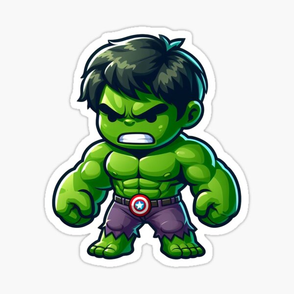 "Hulk" Sticker for Sale by michaelbrowntx | Redbubble
