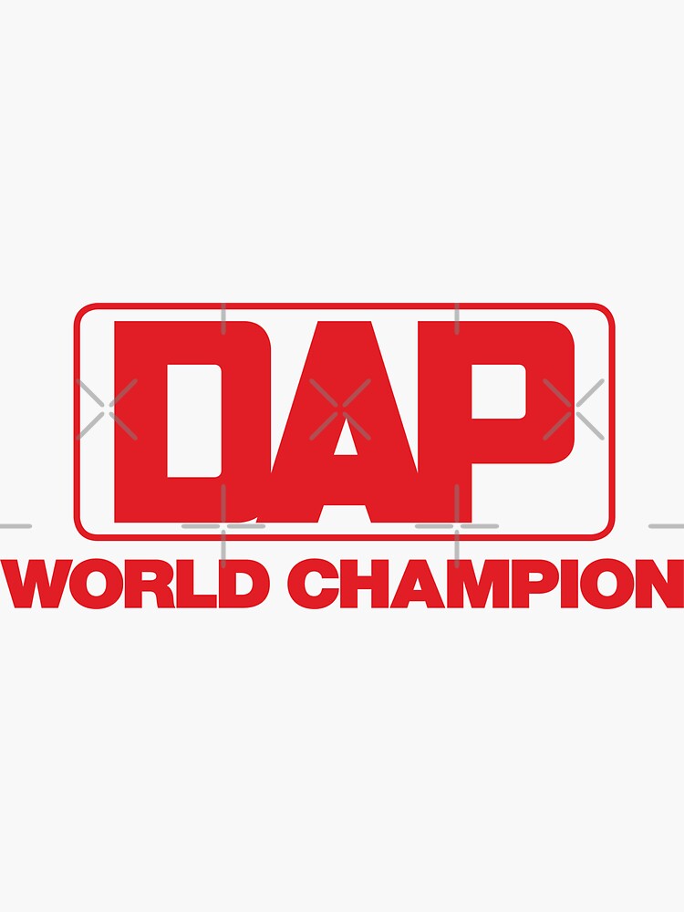 "DAP Kart World Champion - vintage karting - large print" Sticker for ...