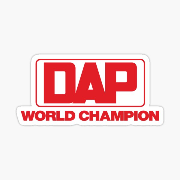"DAP Kart World Champion - vintage karting - large print" Sticker for ...