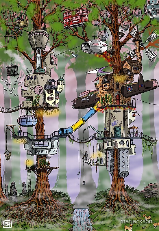 "Modern Pixie Kingdom" by Mathew Jackson | Redbubble