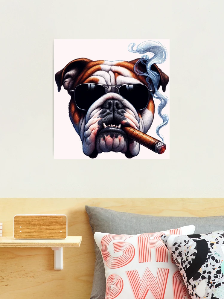 Bulldog Fumando Cigarro