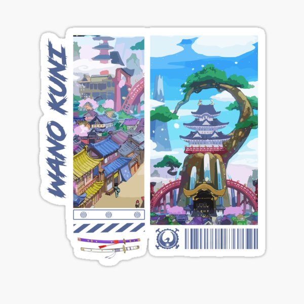 "Wano Flower PIECE" Sticker by HITOMI-SHOP | Redbubble