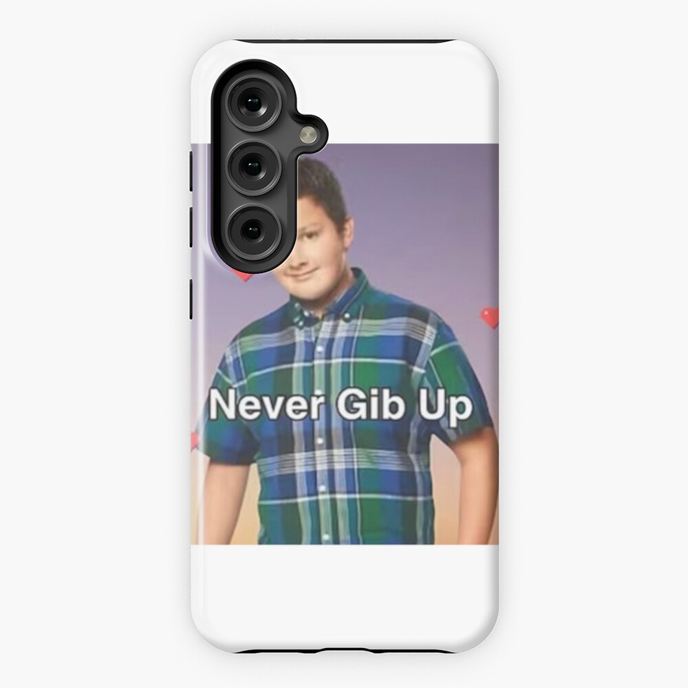 "Never Gib Up" Sticker for Sale by mjartsy | Redbubble