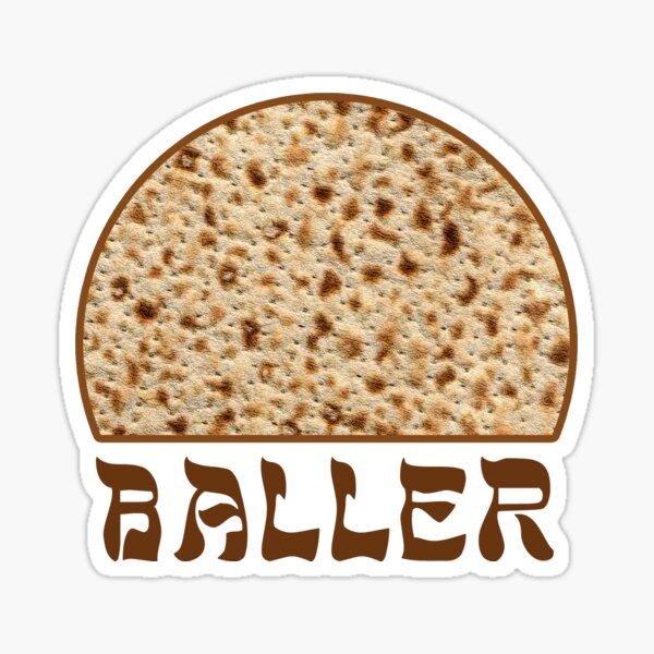 "Matza Baller" Sticker by ThymeLeeDesigns | Redbubble