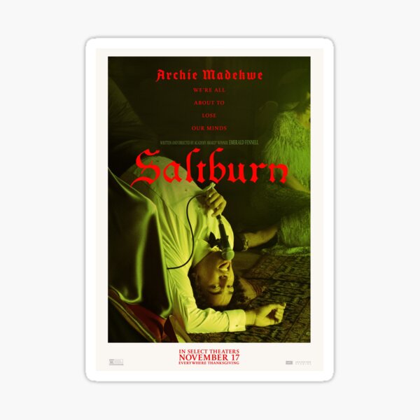 "Saltburn 2023 A24 Film Poster Archie Madekwe" Sticker for Sale by ...
