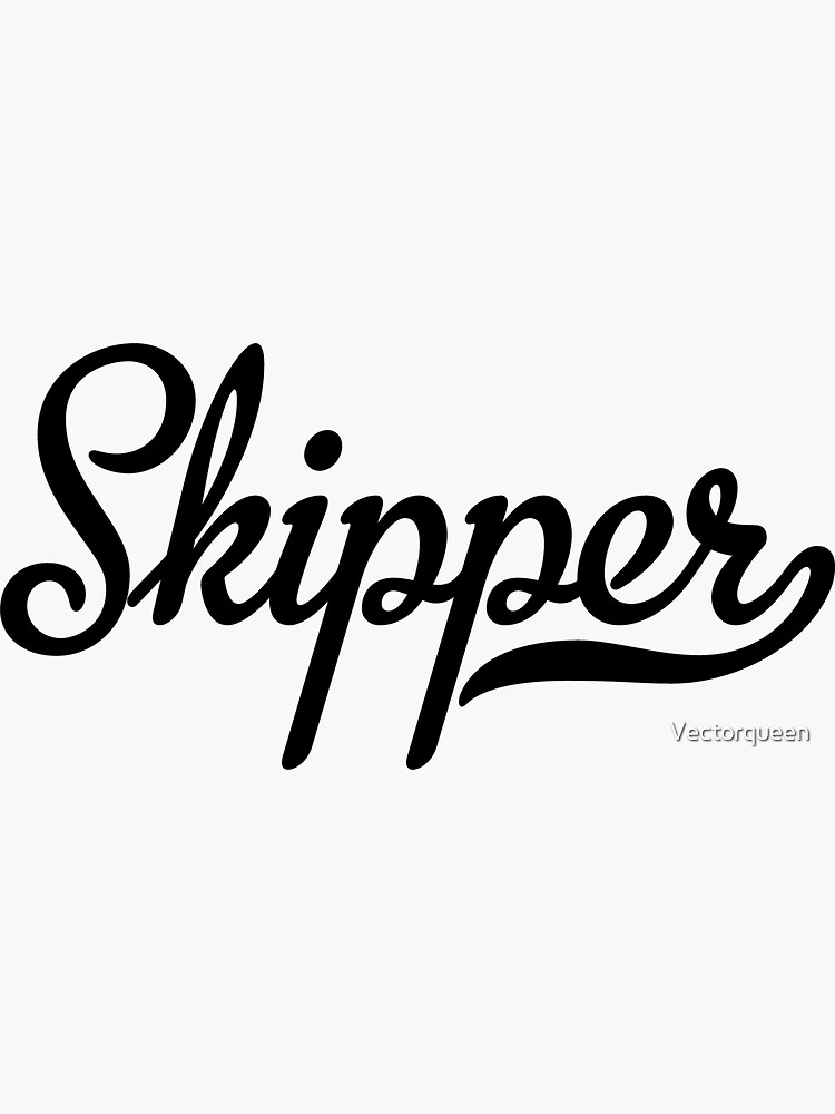 "skipper" Sticker by Vectorqueen | Redbubble
