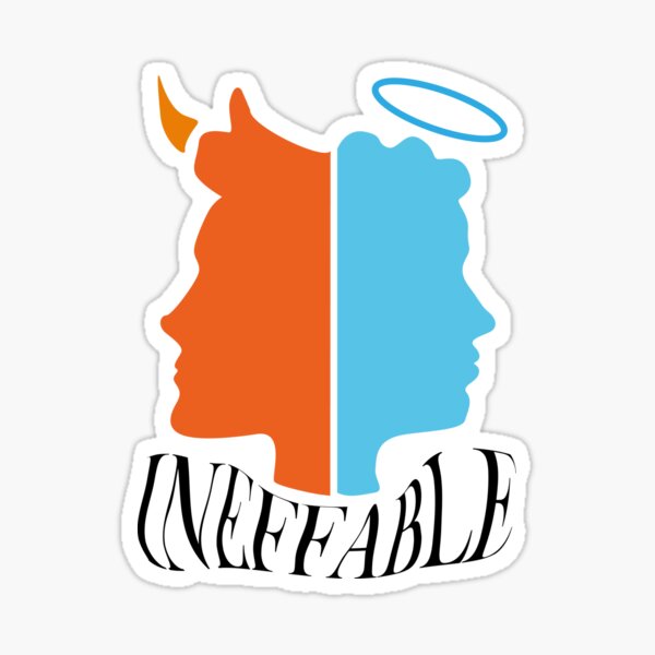 "INEFFABLE SILHOUETTE LOGO" Sticker by Shel-Art | Redbubble