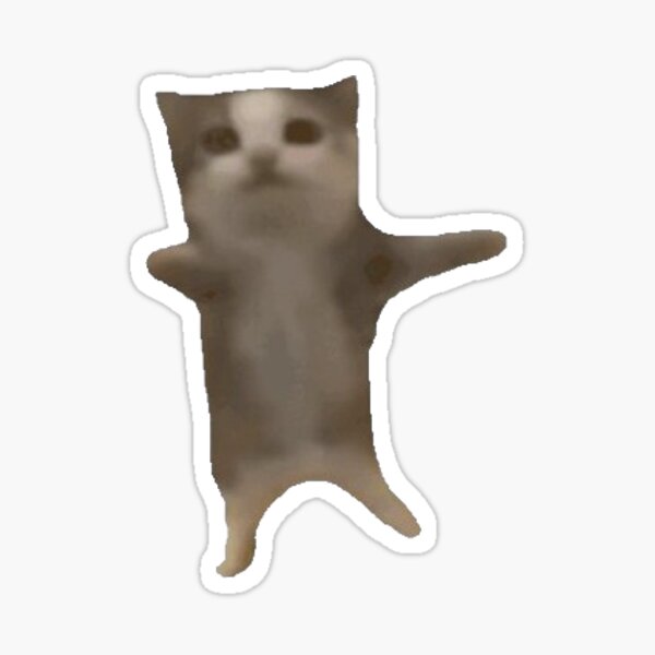 "HAPPY Happy happy Cat" Sticker by demio-fani13 | Redbubble