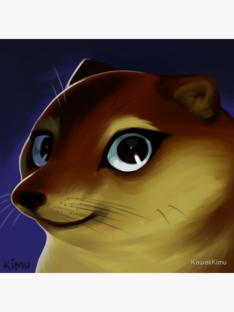 "Shiba Stare" Sticker for Sale by KawaiiKimu | Redbubble