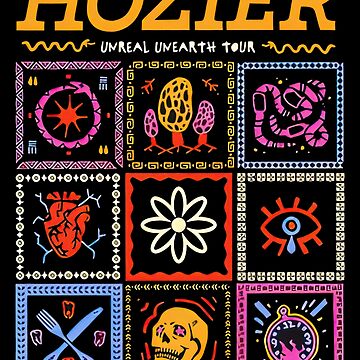 "Hozier Unreal Unearth Tour Dante’s Inferno Concert" Sticker for Sale ...