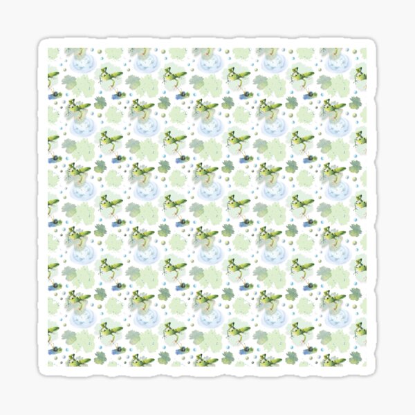 "print with curious Tim, the frog" Sticker for Sale by Maria Osmachkina ...