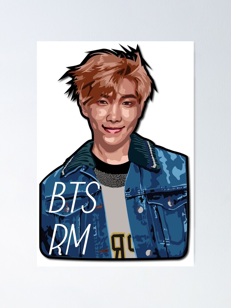 "BTS - RM ~KPOP~" Poster by ToshIllustrate | Redbubble
