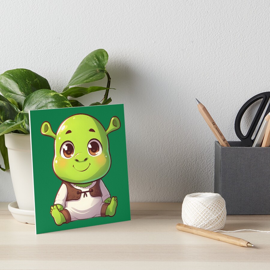 "Cute Baby Shrek" Poster for Sale by Delamoon | Redbubble