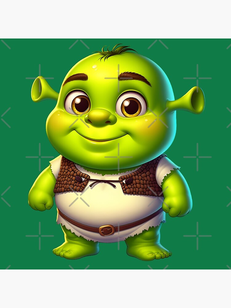 "Cute Baby Shrek" Poster for Sale by Delamoon | Redbubble