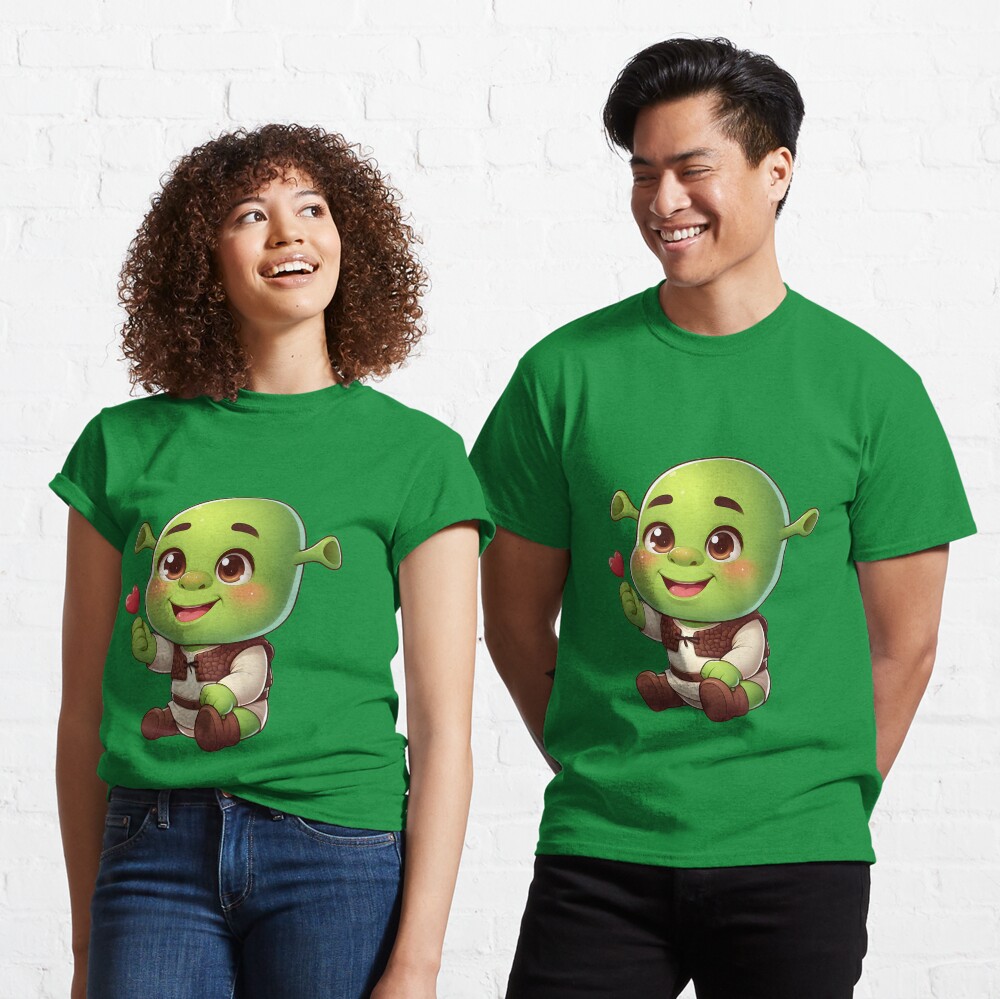 "Cute Baby Shrek" Sticker for Sale by Delamoon | Redbubble