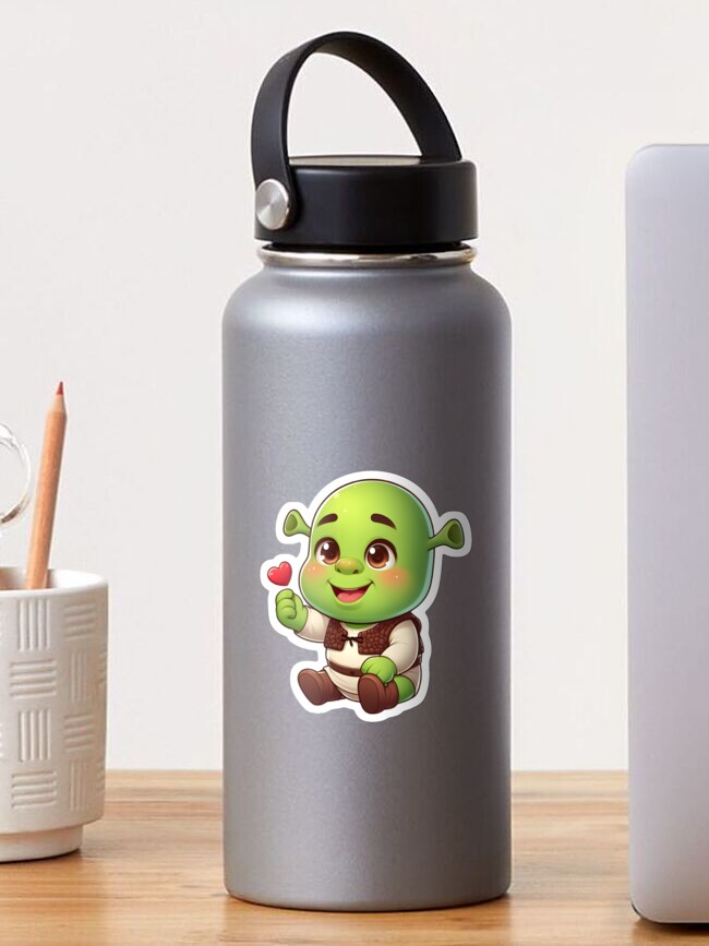 "Cute Baby Shrek" Sticker for Sale by Delamoon | Redbubble