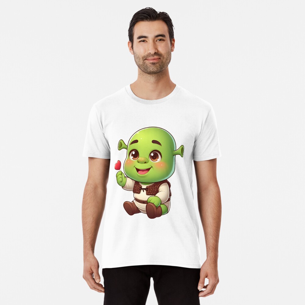 "Cute Baby Shrek" Sticker for Sale by Delamoon | Redbubble