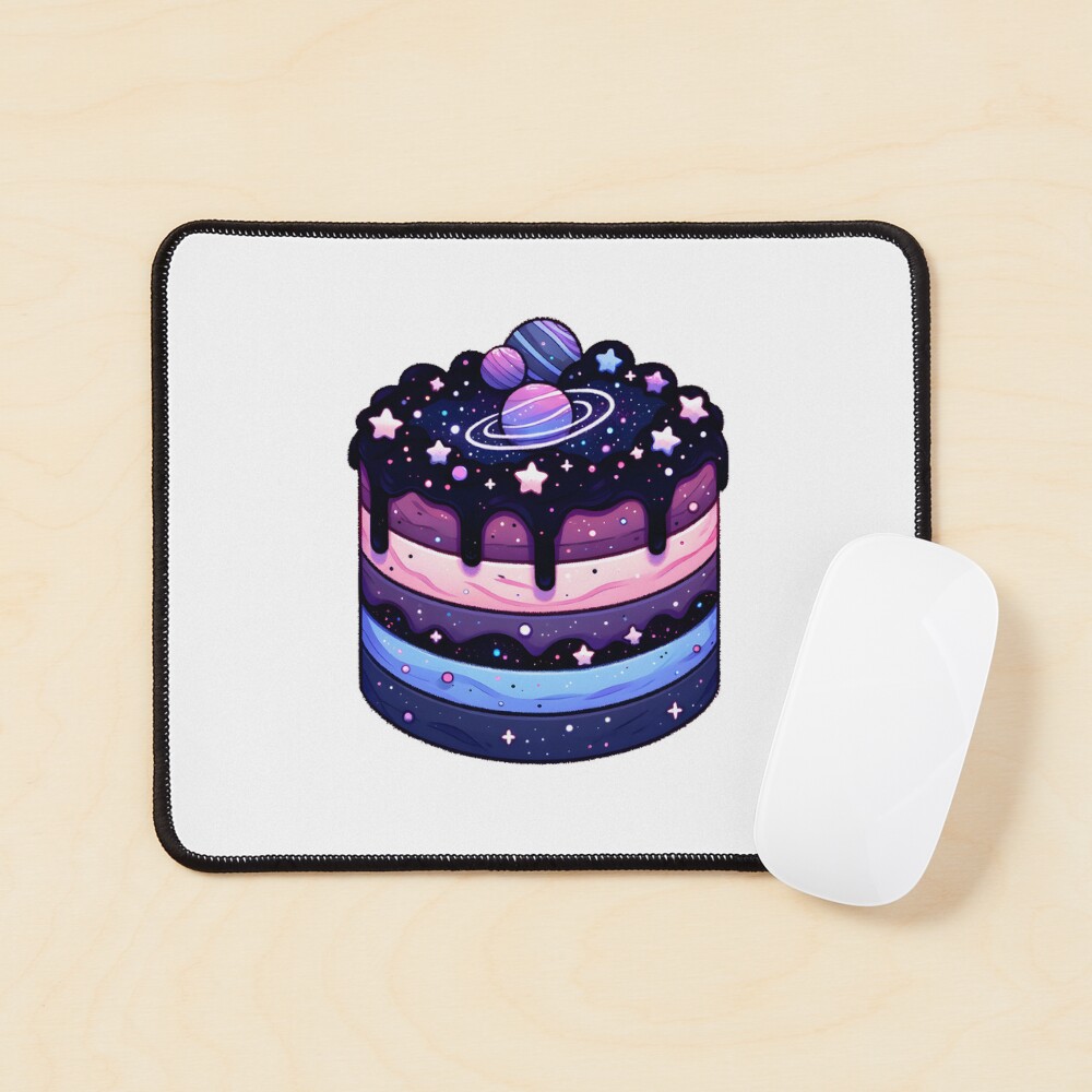 "Cosmic Celebration Layered Galaxy Cake" Sticker for Sale by ...