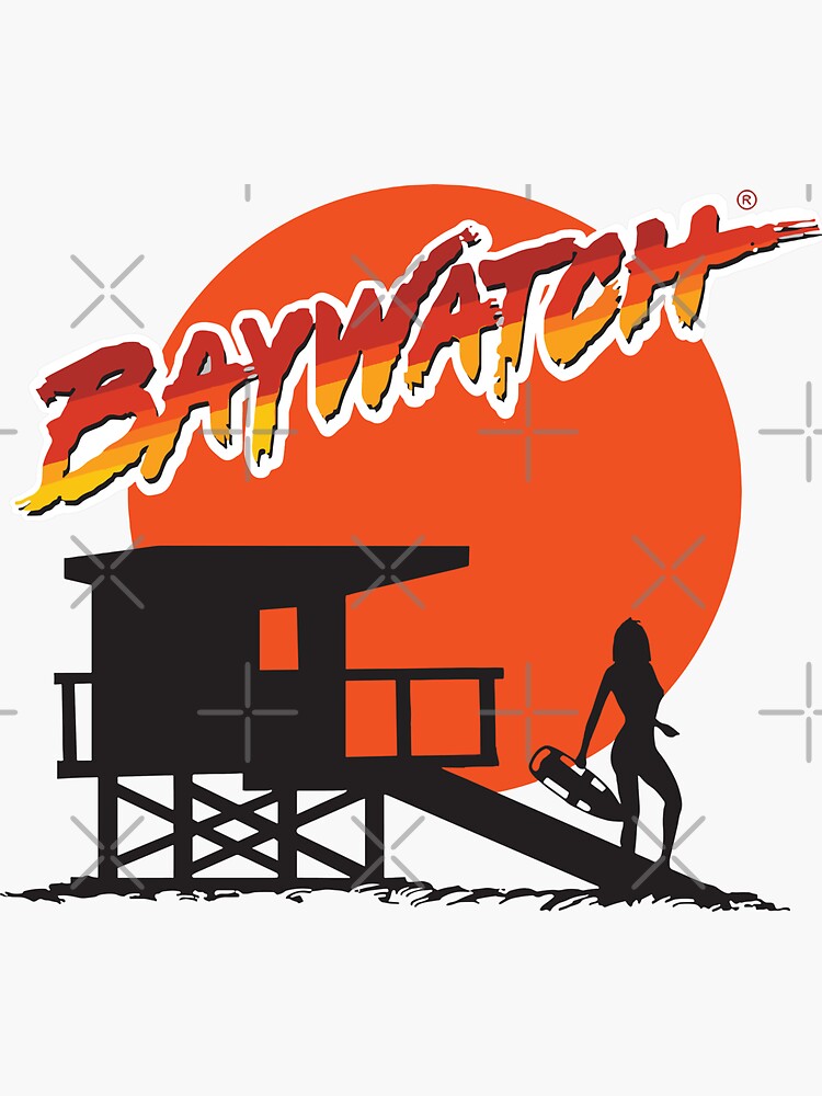 "baywatch" Sticker by PackMan44 | Redbubble