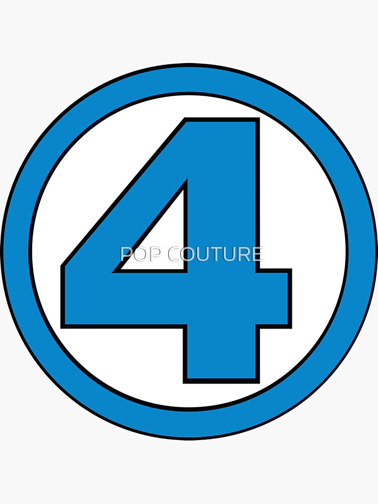 "Fantastic Four" Sticker for Sale by Luthien95 | Redbubble