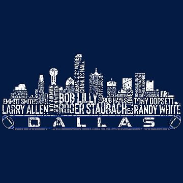 "Dallas Football Team All Time Legends, Dallas City Skyline" Jigsaw ...