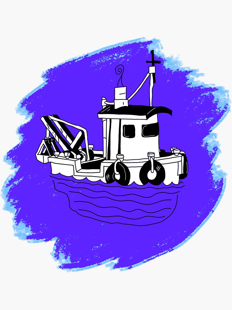 "Dredge Boat Variant 1" Sticker for Sale by PizzaAddict | Redbubble