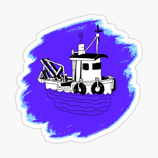 "Dredge Boat Variant 1" Sticker for Sale by PizzaAddict | Redbubble