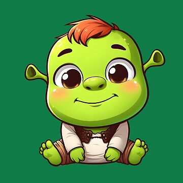 "Cute Baby Shrek" Poster for Sale by Delamoon | Redbubble